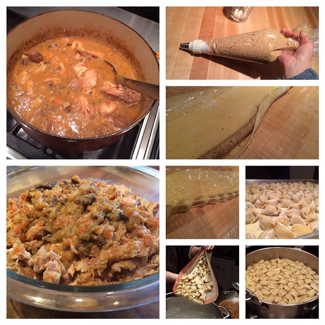 Another part of dinner last night: agnolotti (small pillows of stuffed ...